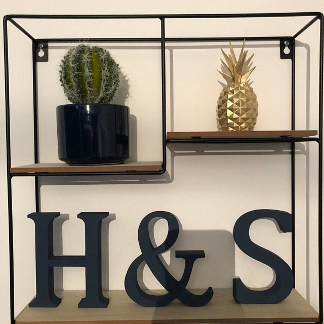15 Pack - Colour Wooden Letters and Numbers - Free-standing, 13cm Large ...