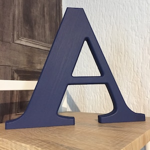 Navy Blue Large Letters, Painted Wooden Letters, Big Letters, Large ...
