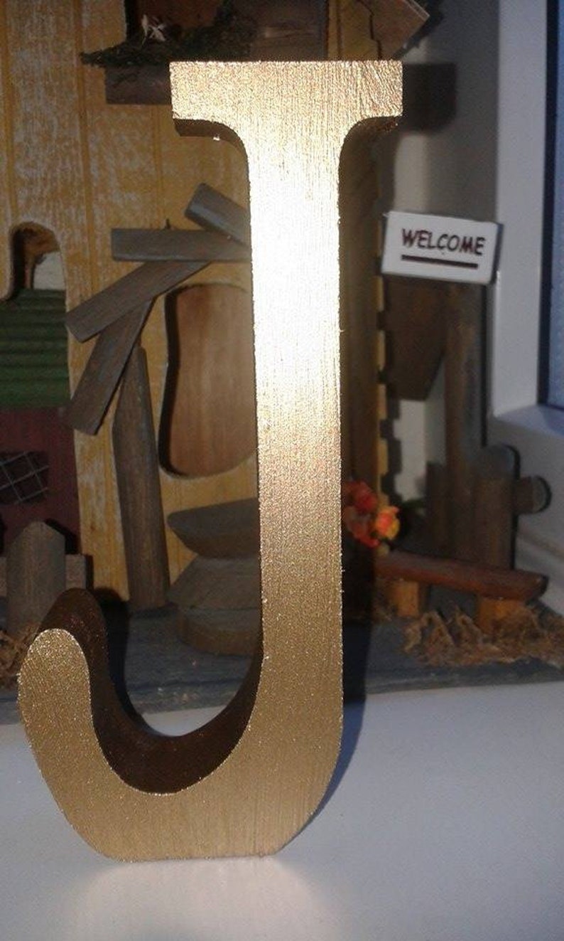 Metallic Gold Wooden Letters Numbers Ampersands & Signs - Etsy