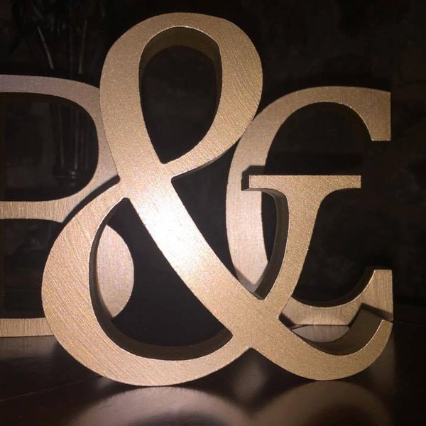 Standing Gold Letters - Etsy