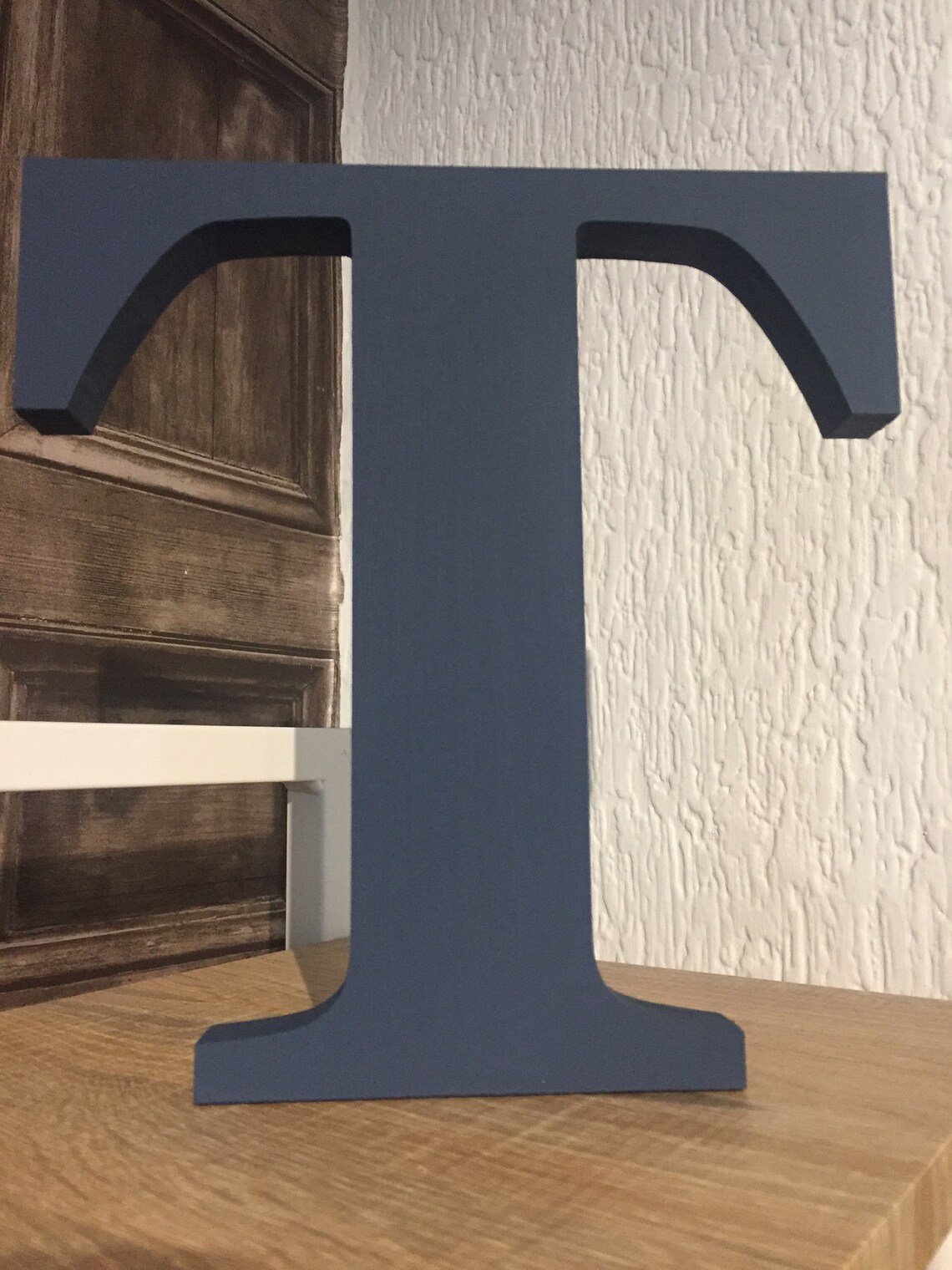 Navy Blue Large Letters Painted Wooden Letters 20cm Large | Etsy