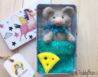 Miniature teddy bear stuffed animals monsters by OlenaTeddyBears