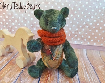 Miniature teddy bear stuffed animals monsters by OlenaTeddyBears