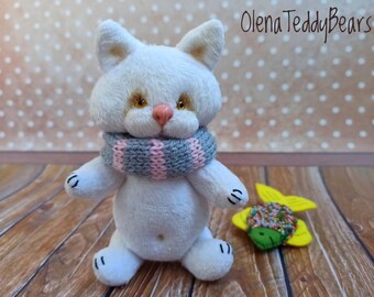 Miniature teddy bear stuffed animals monsters by OlenaTeddyBears