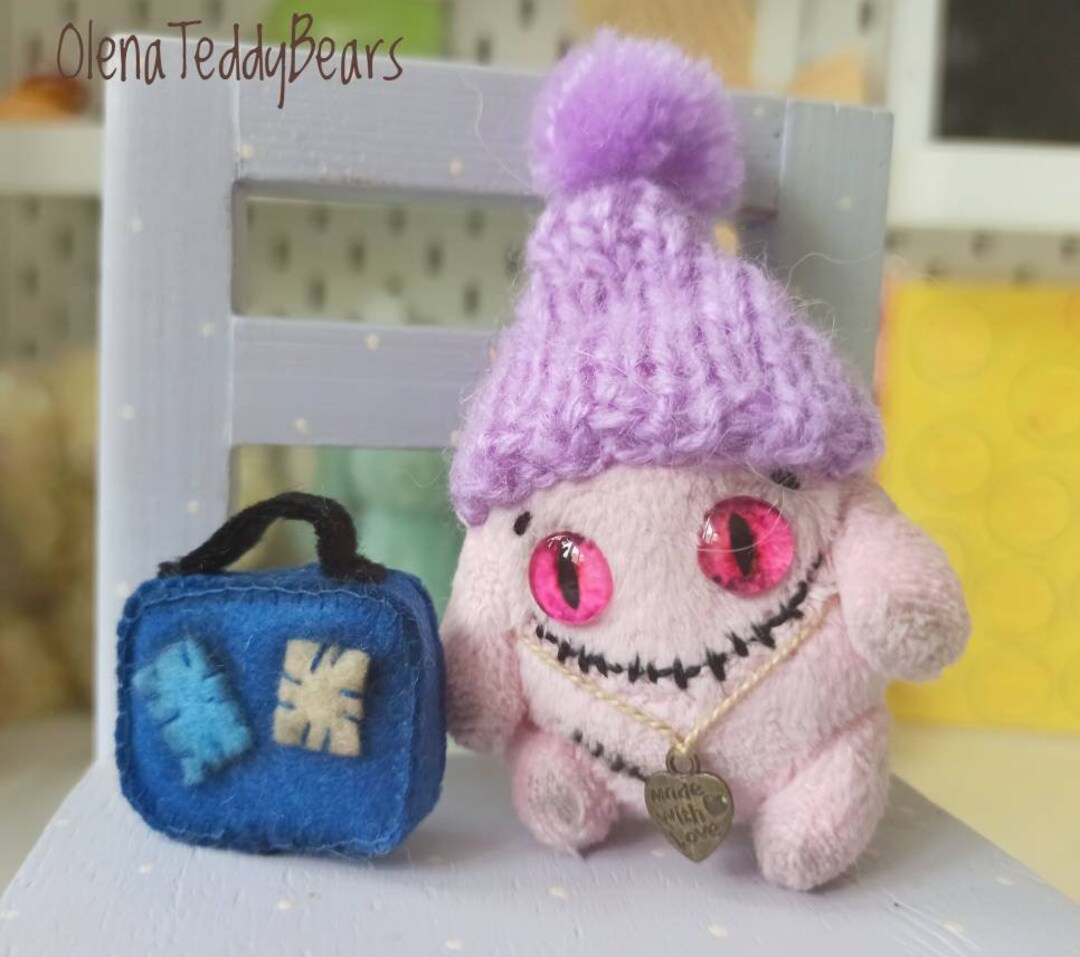 Halloween Monster Toy, Mini Plush Gift, Small Pocket Toy, Miniature ...