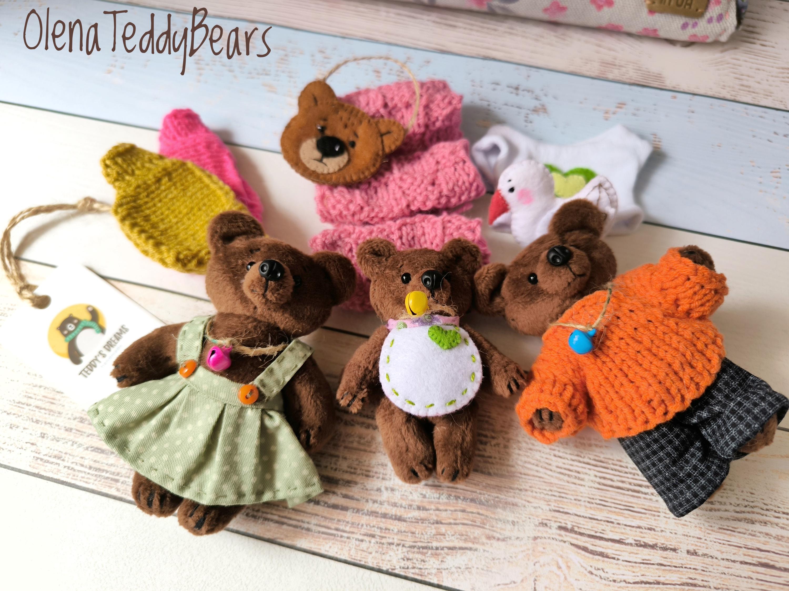 Custom Plush Woodland Animals Family With Keepsake Teddy Bear Clothes ...