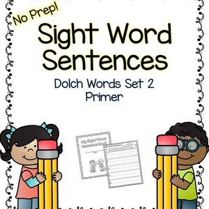 Dolch Words Writing Sentences Primer - Etsy Canada