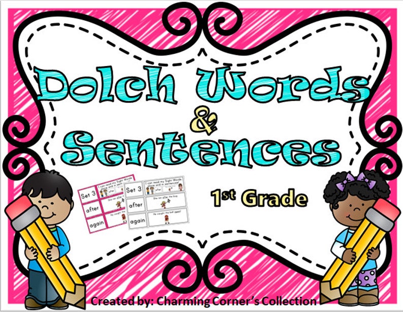 Dolch Words & Sentences 1st Grade - Etsy