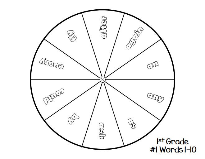 Dolch Word Wheels 1st Grade Set - Etsy