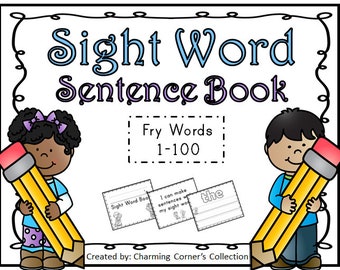 Printable FRY 100 Sight Words Printable Writing Practice Sheets Back to ...