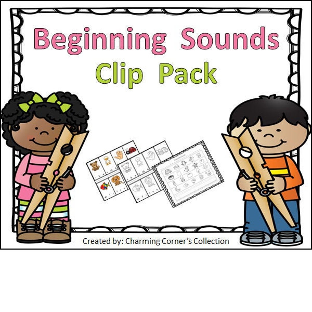 Beginning Sounds clip Activity Pack - Etsy