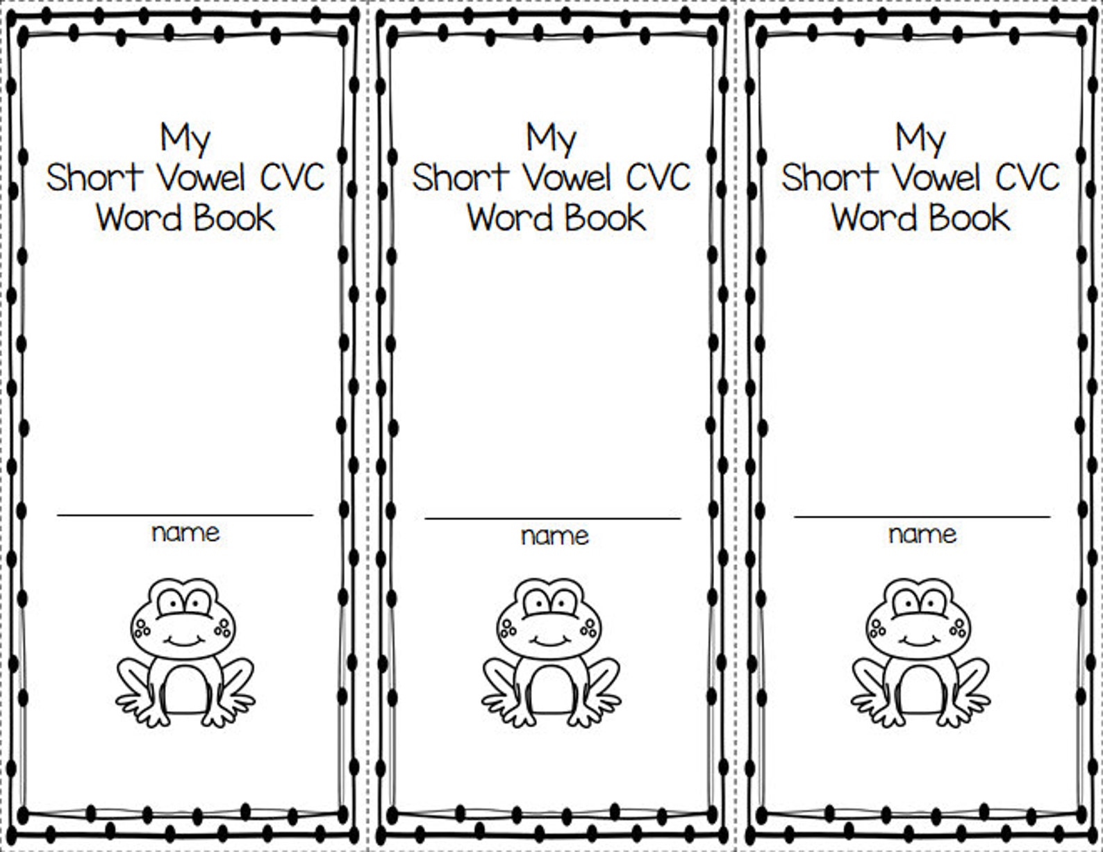 Short Vowel CVC Word Sort - Etsy