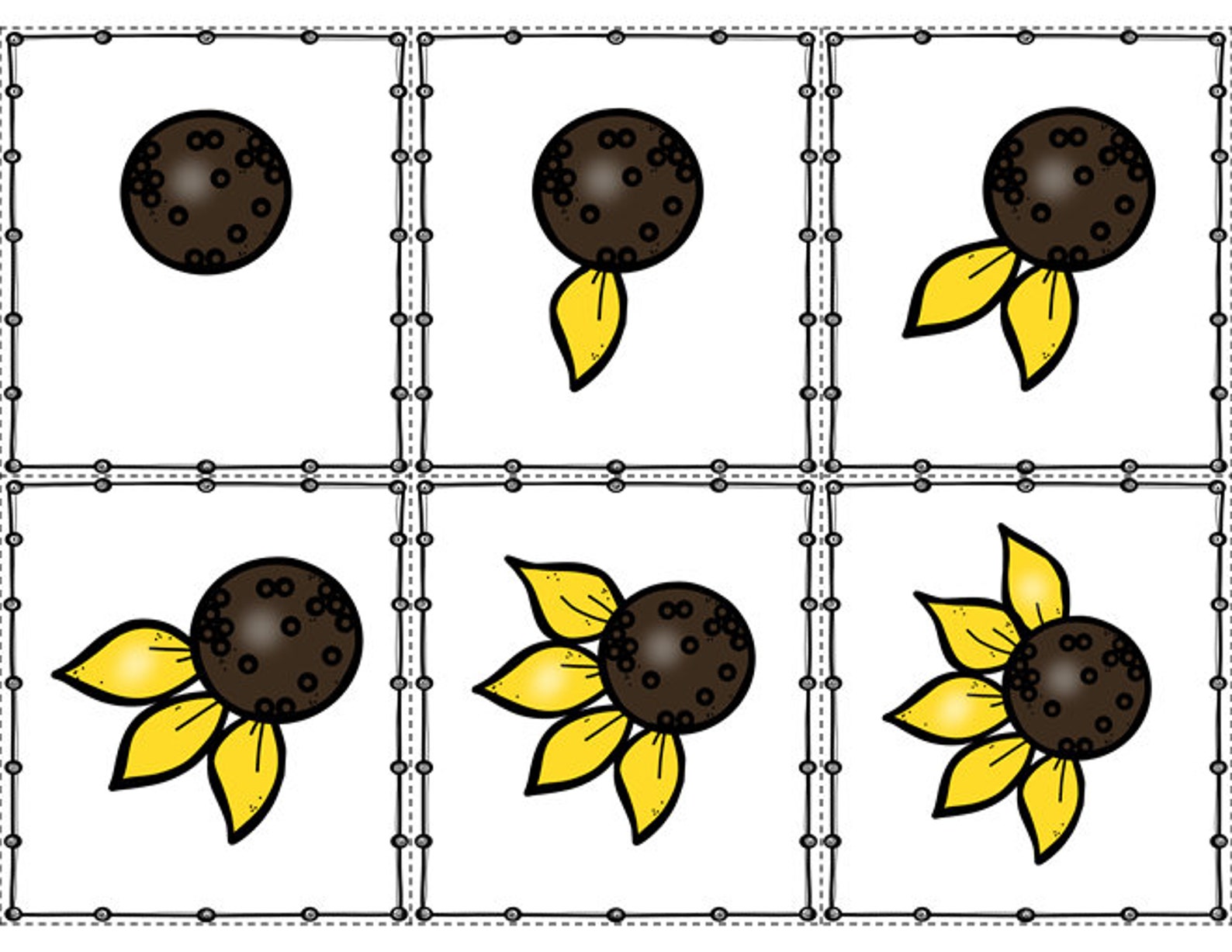 Counting ~ Sunflower Petal Activity Pack - Etsy