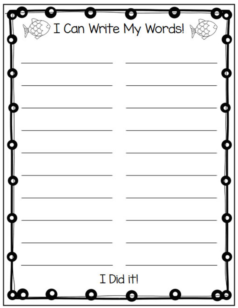 Fry Word Go Fish Set 1 ~ Words 1-100 - Etsy