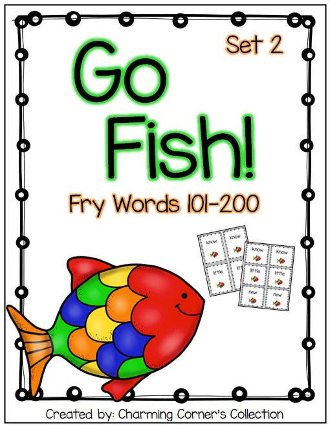 Fry Word Go Fish Set 2 Words 101-200 - Etsy
