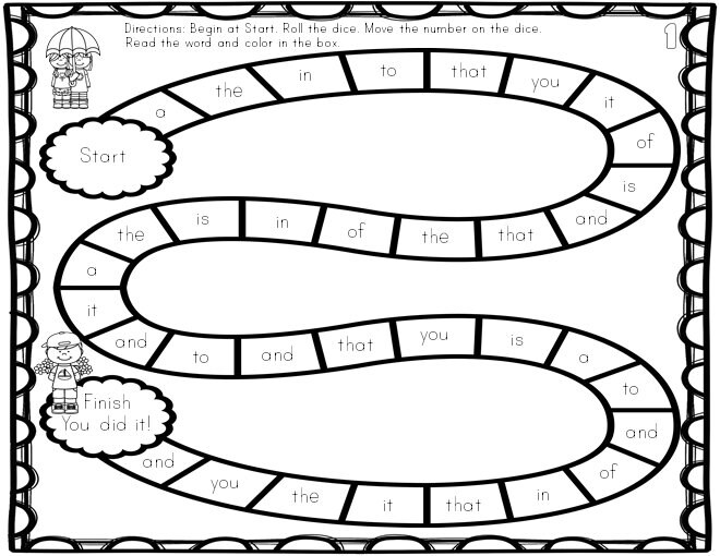 Fry Word Roll and Read Words 1-100 - Etsy