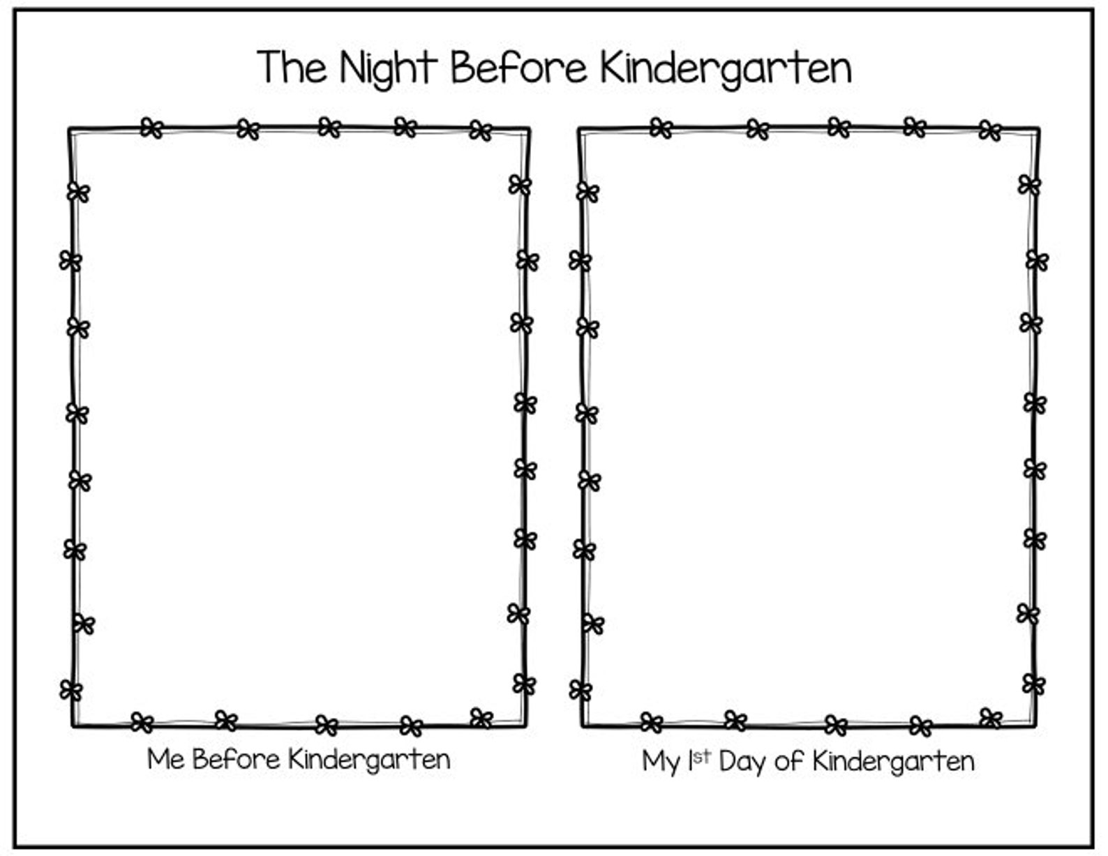 The Night Before First Grade Book Companion - Etsy