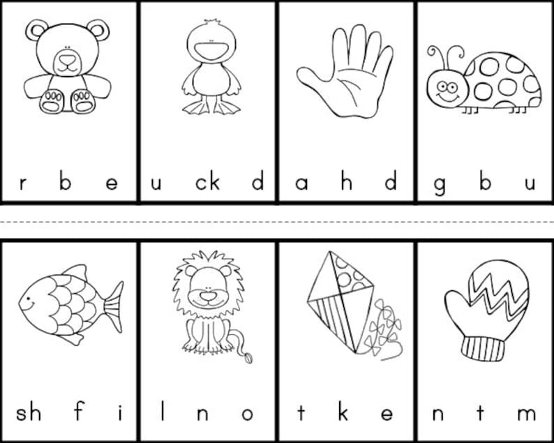 Beginning Sounds (clip Activity Pack) - Etsy