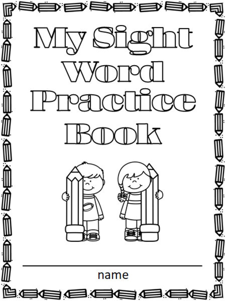 Dolch Word Practice Book 2nd Grade - Etsy