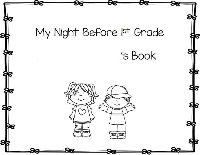 The Night Before First Grade Book Companion - Etsy