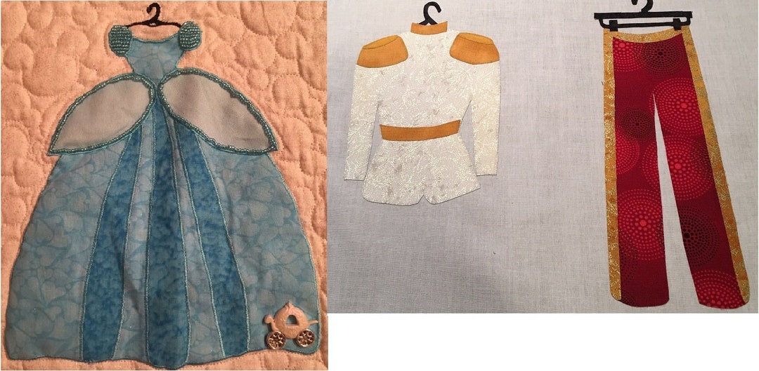 Cinderella & Prince Applique Pattern Bundle - Inspired by Cinderella ...