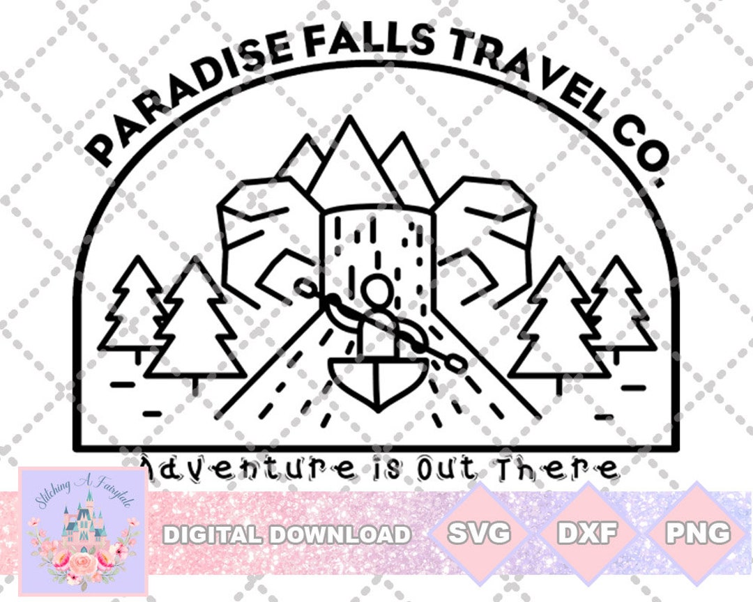 Up Inspired - Paradise Falls Travel Company SVG PNG DXF Cut File Shirt ...