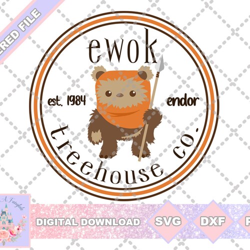 Ewok Treehouse Co SVG PNG DXF Cut File Shirt - Etsy Australia