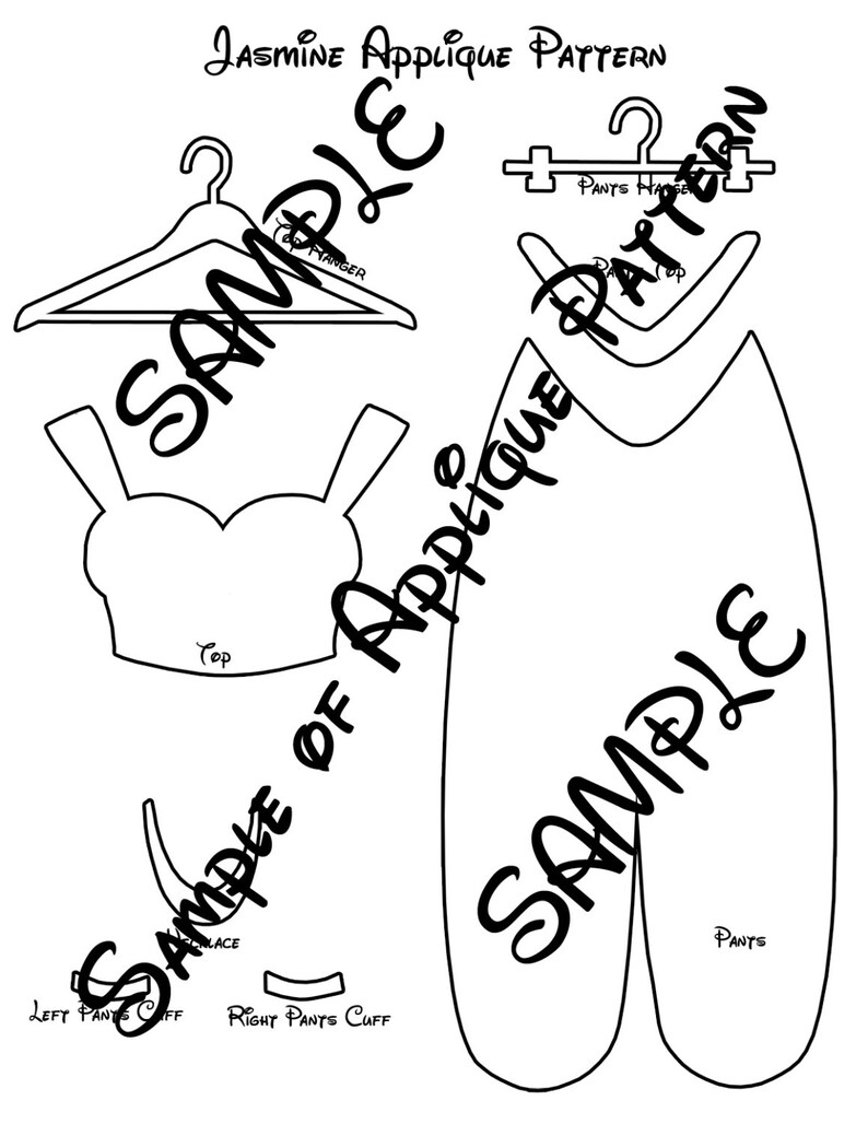 Princess Aurora Dress Applique Pattern Inspired by Sleeping - Etsy