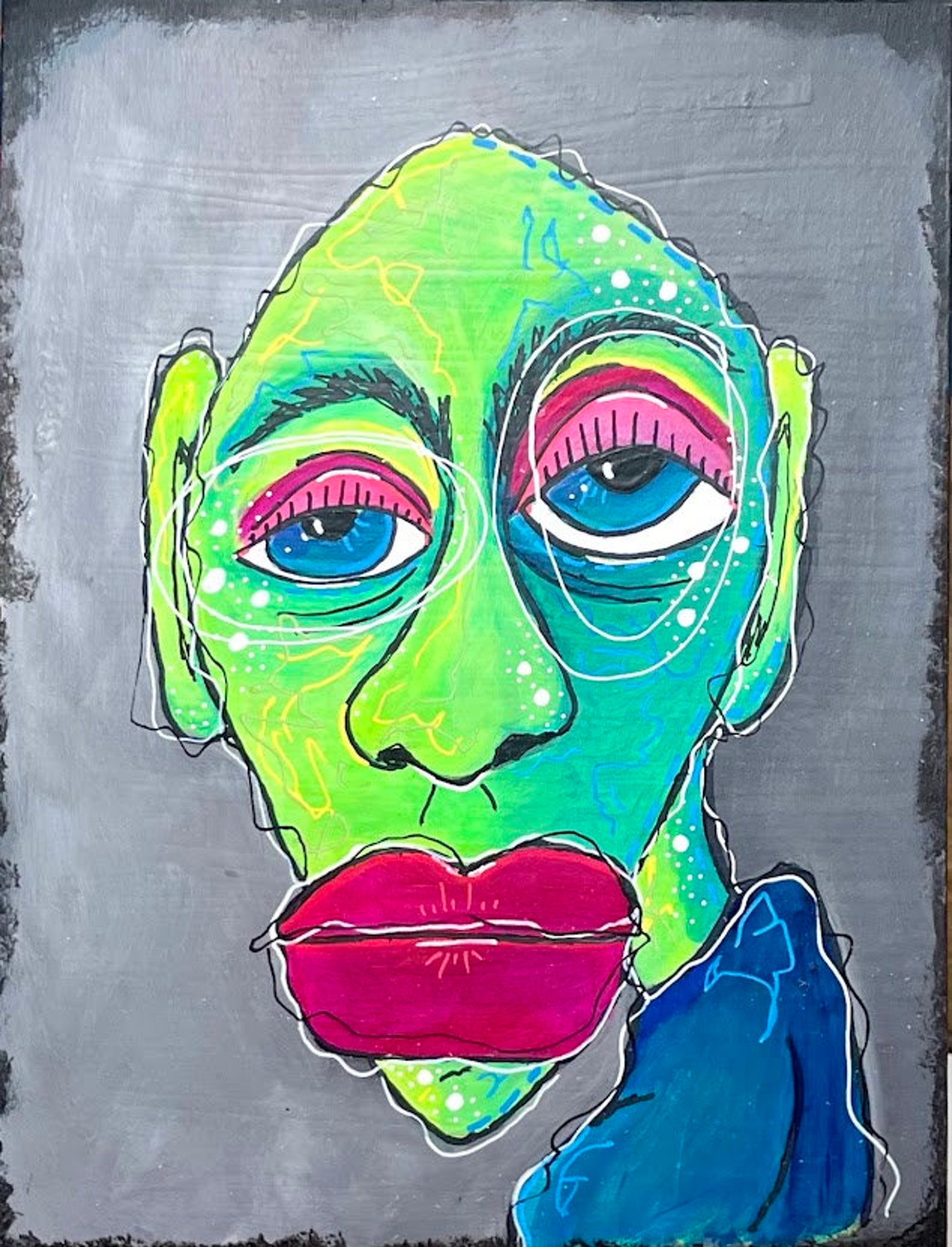 Faces of Distortion, Painting - Etsy