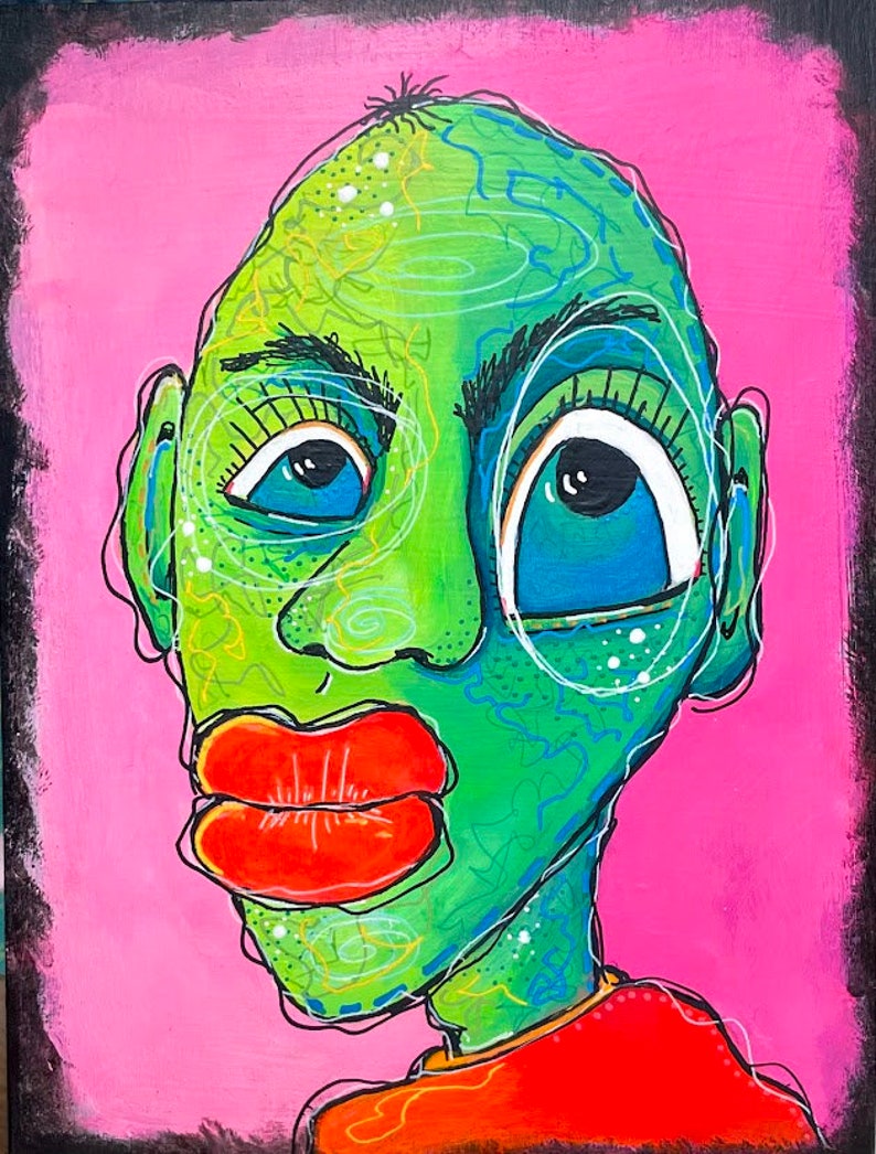 Faces of Distortion, Painting - Etsy