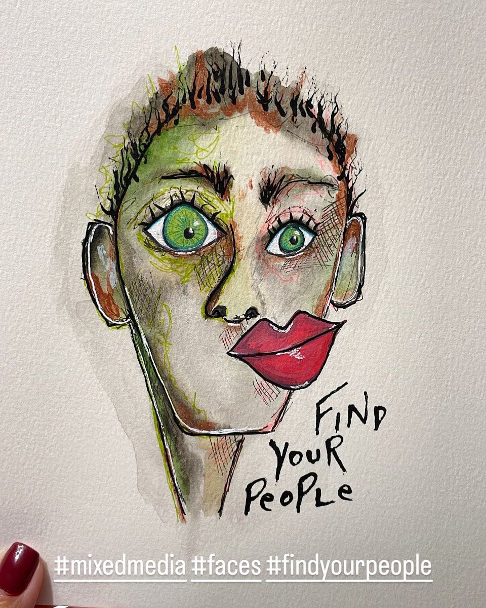 Face of Distortion Series find Your People - Etsy