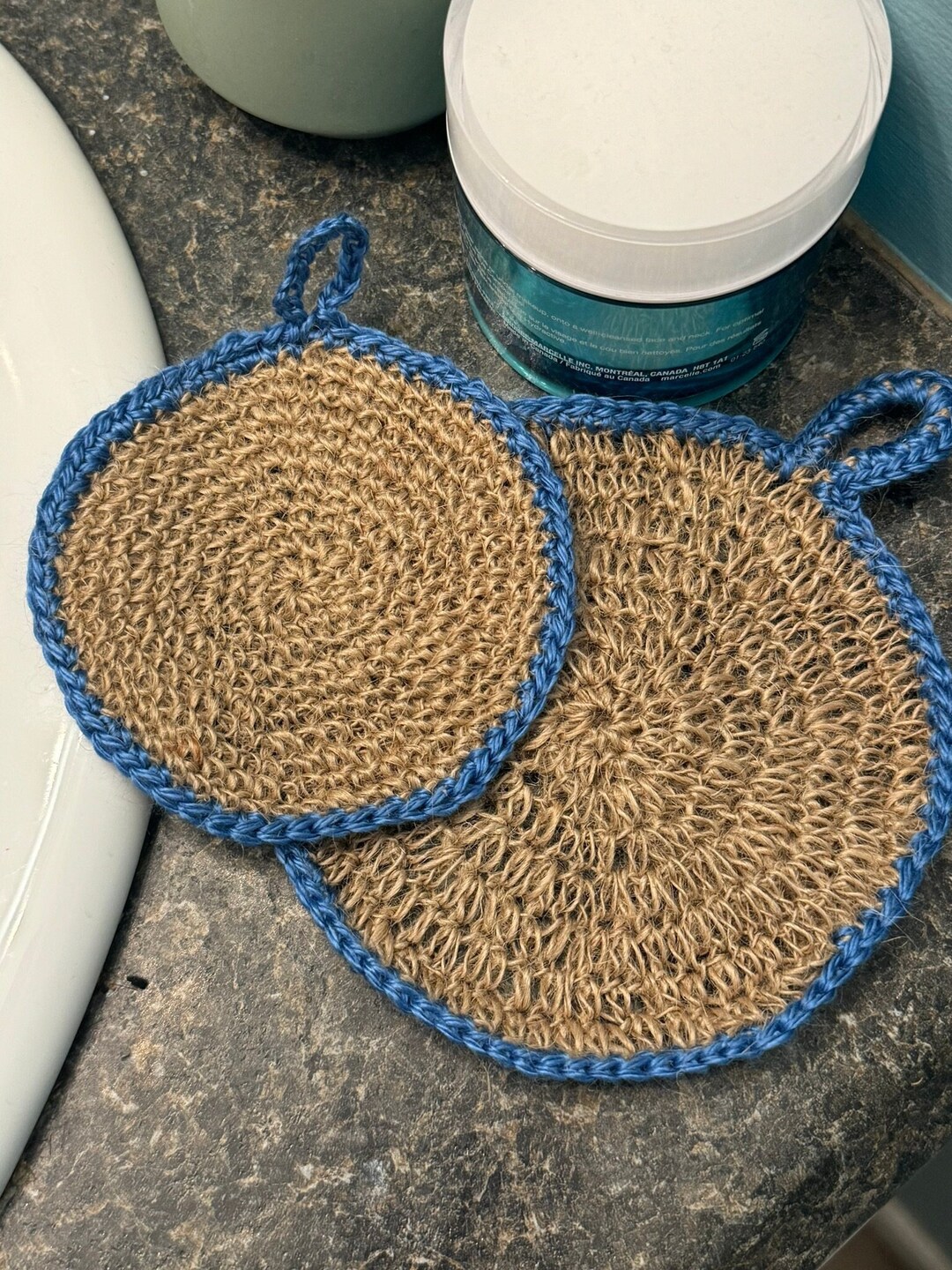 Natural Jute Body Scrubber, Jute Exfoliant, Shower Scrubber, Eco ...