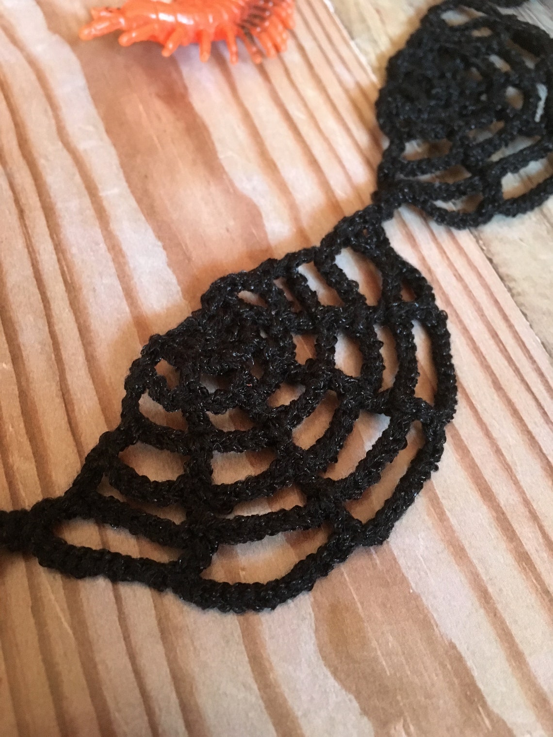 Crochet Halloween Garland Pattern Spiderweb Decor Tutorial - Etsy