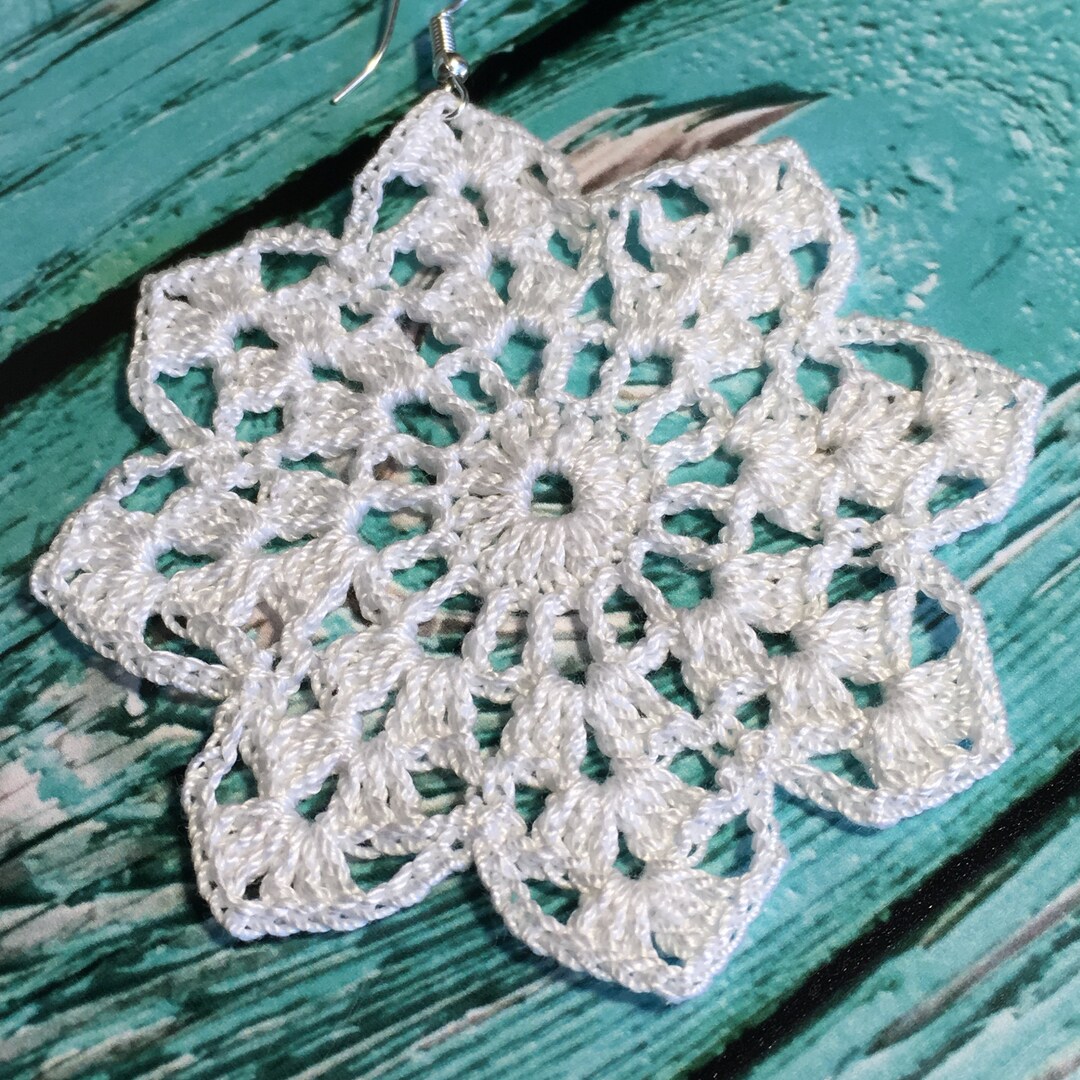 79. ONE Crochet Earrings Pattern, Crochet Earring Pattern, PDF File ...