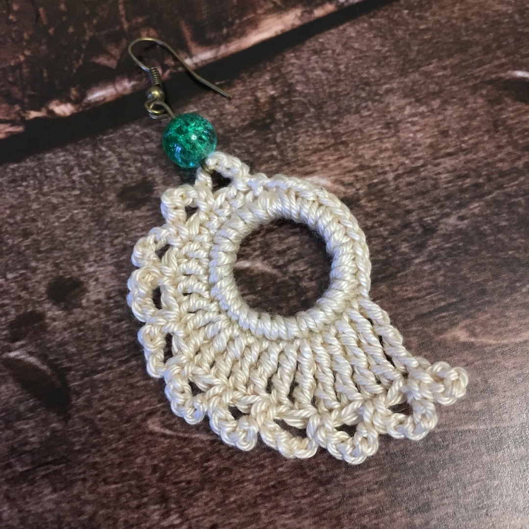 78. ONE Crochet Earrings Pattern, Crochet Earring Pattern, PDF File ...