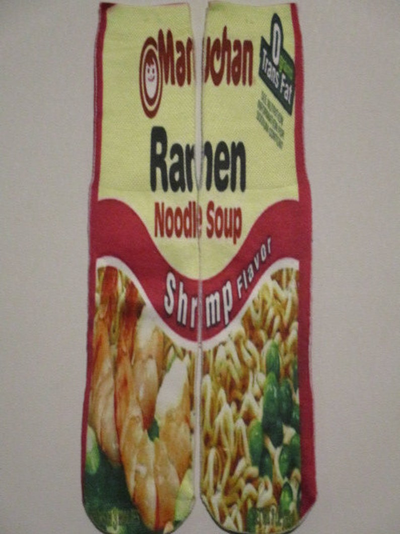 Ramen Noodle Shrimp Flavor Socks Buy Any 3 Pairs Get the 4th - Etsy