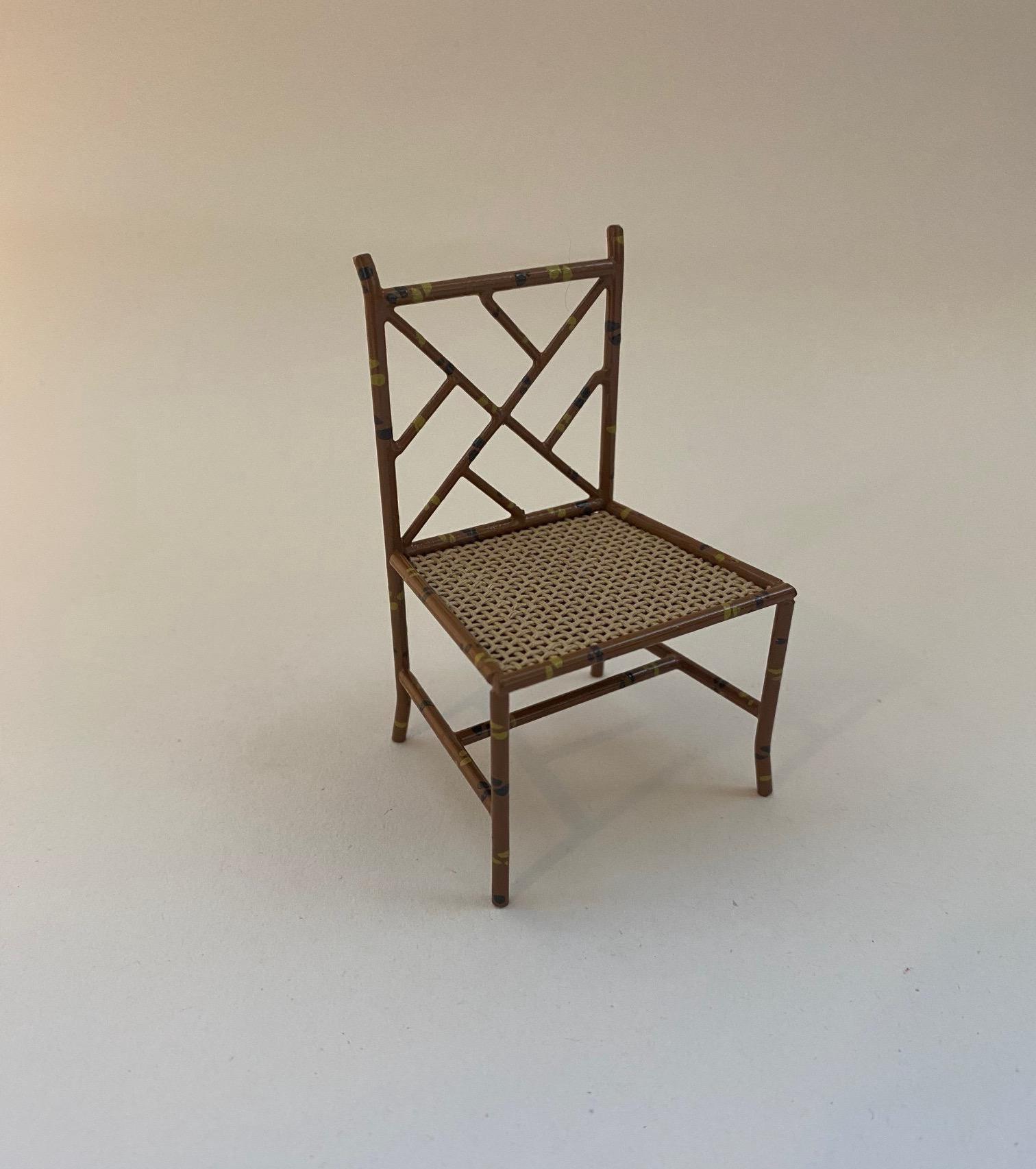 1:12th Scale Bamboo Side Chair. Made by Roberson Miniatures - Etsy