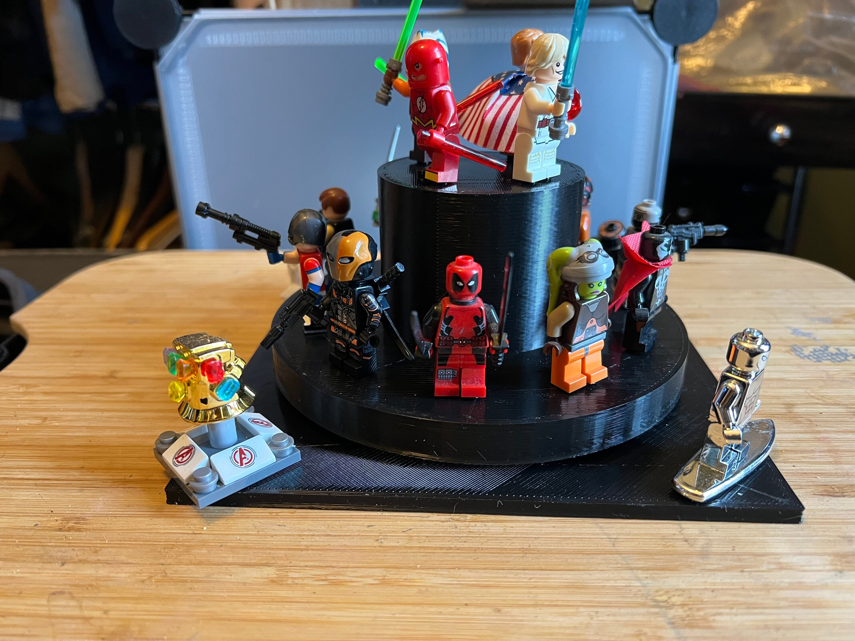 3D Printed Lego Minifig Rotating Display Stand - Etsy