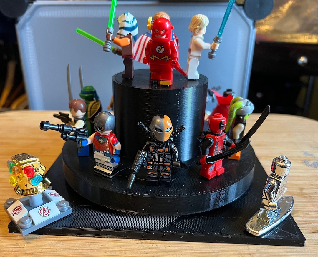 3D Printed Lego Minifig Rotating Display Stand - Etsy