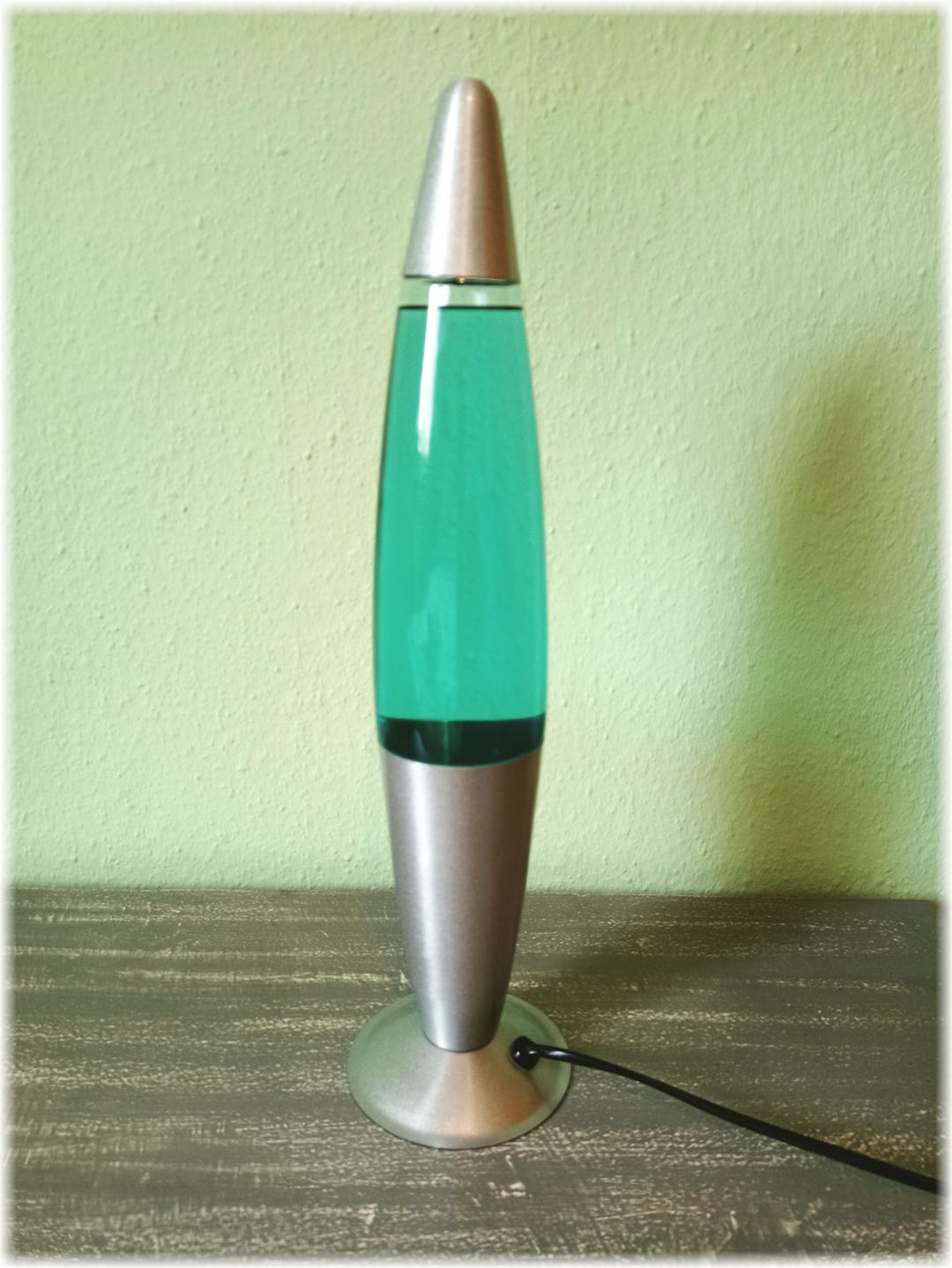 80s Lava Lamp Glittery / Rocket / Glass + Metal - Etsy