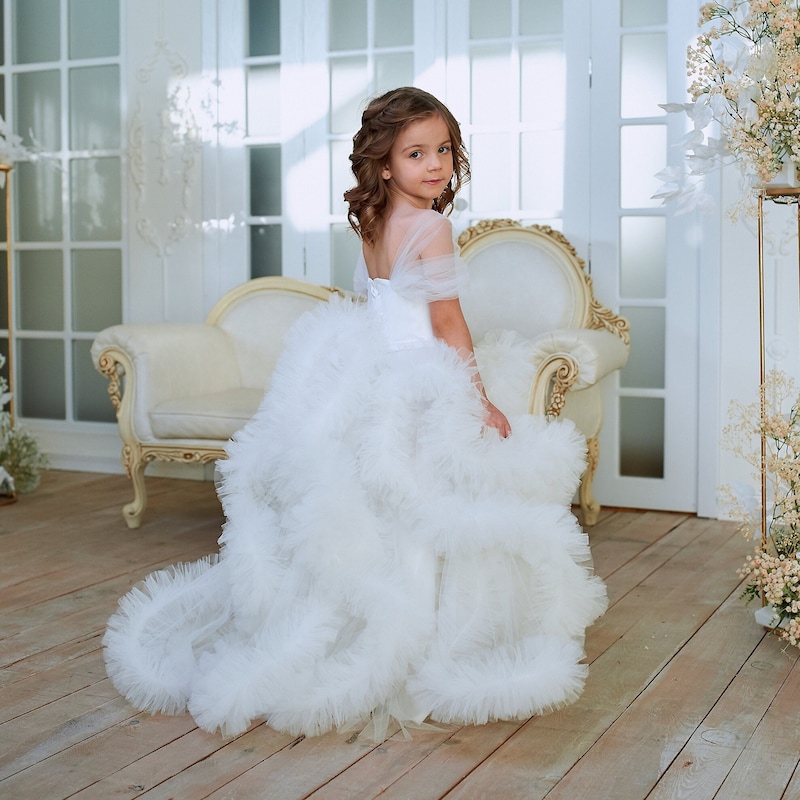 White Fur Dress - Etsy