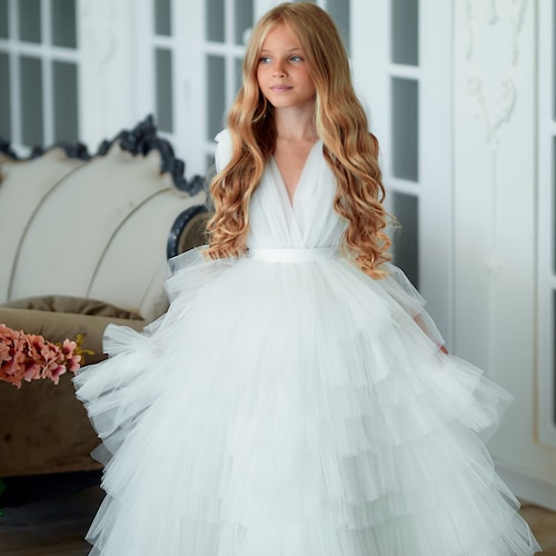 Ivory Flower Girl Dress White Flower Girl Dress Toddler Tutu - Etsy