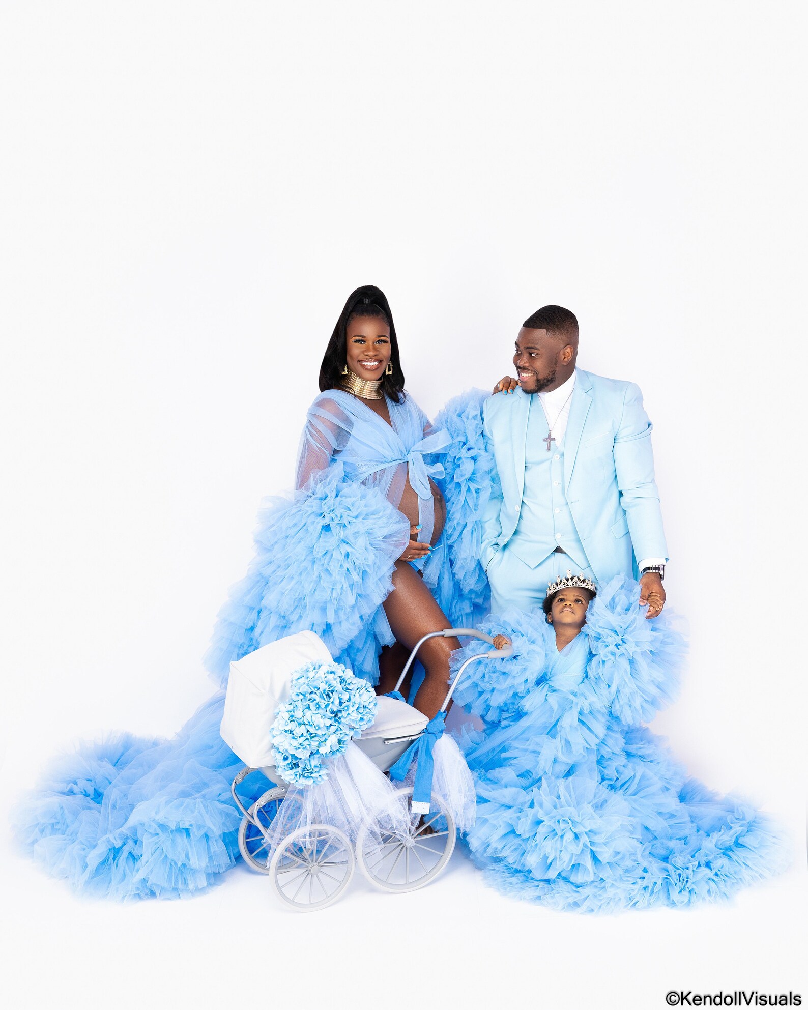 Baby Blue Tulle Matching Dresses Mother Daughter Matching - Etsy