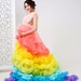 Rainbow Maternity Dress Rainbow Maternity Gown Pregnancy - Etsy