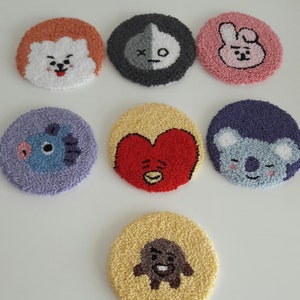 Drink Coaster,embroidery Art, Embroidery Decor, Kitchen Decor,animated ...