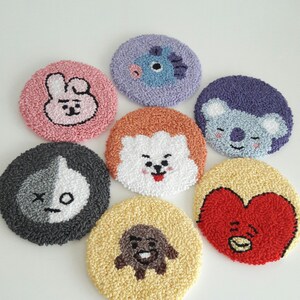 Drink Coaster,embroidery Art, Embroidery Decor, Kitchen Decor,animated ...