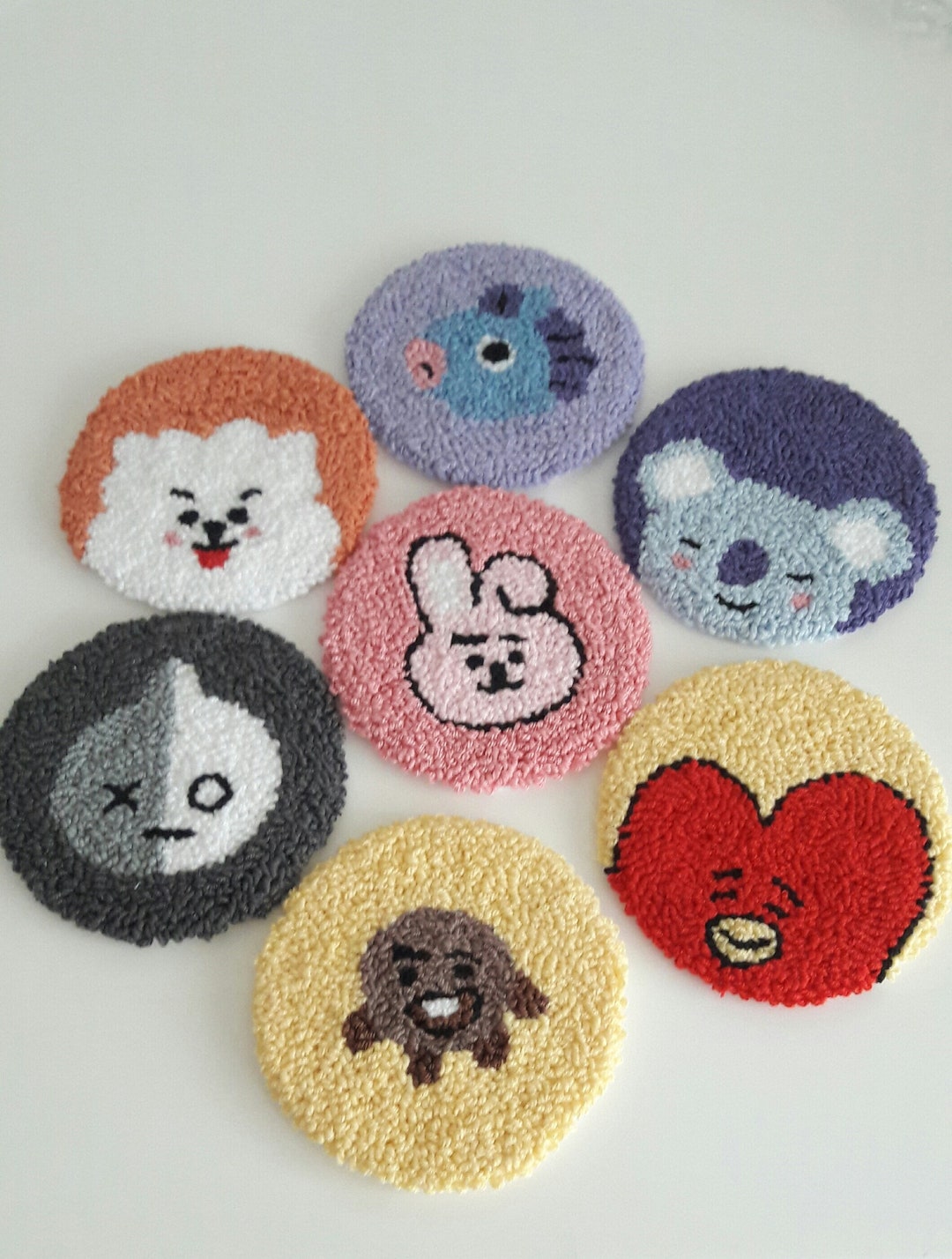 Drink Coaster,embroidery Art, Embroidery Decor, Kitchen Decor,animated ...