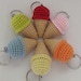 Mini Ice Cream Keychain, Crochet Keychain, Crochet Key Chains Amigurumi ...