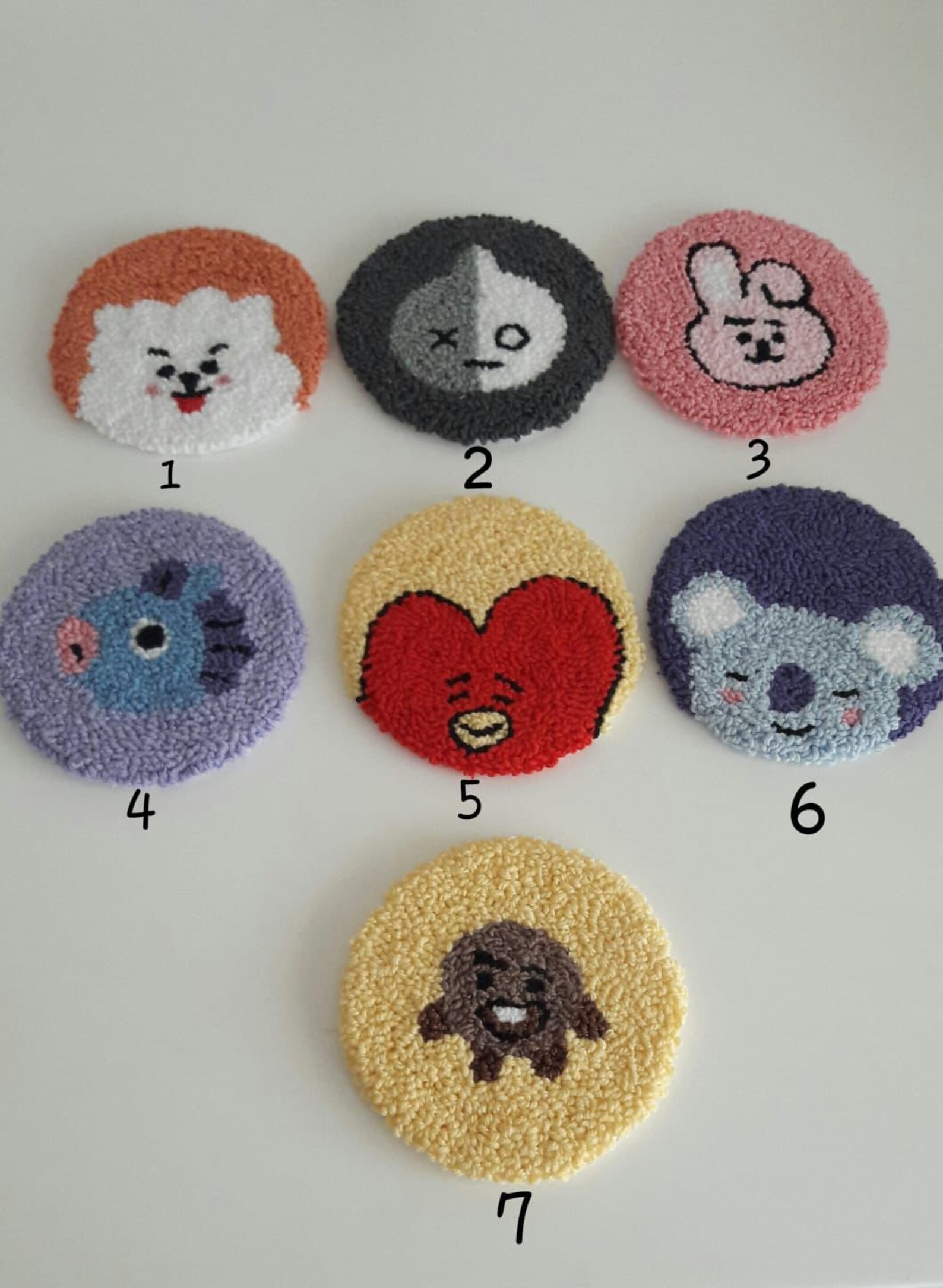 Drink Coaster,embroidery Art, Embroidery Decor, Kitchen Decor,animated ...