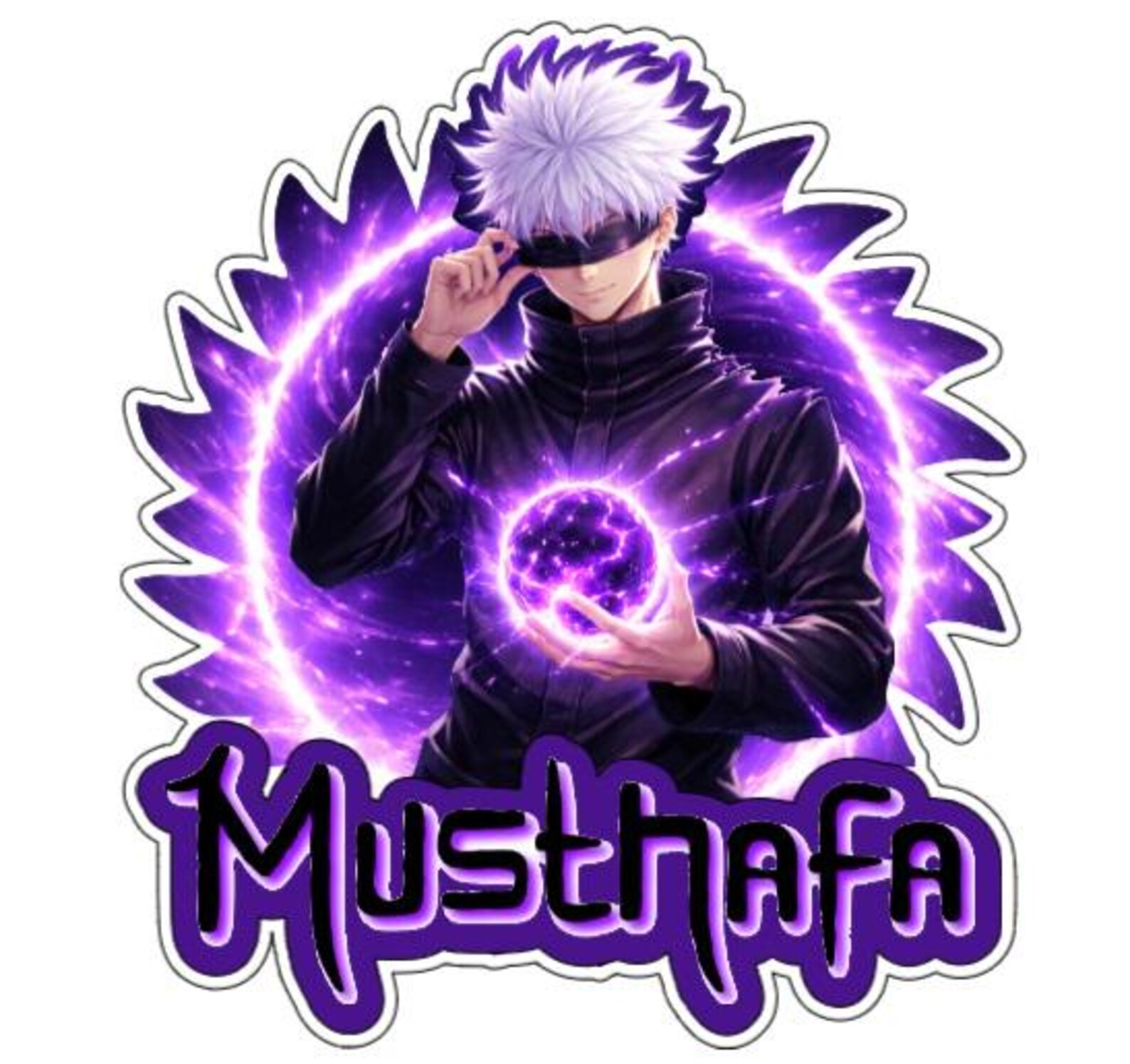 Jujutsu Kaisen Gojo Cake Topper Personalised Name Customyuji Itadori ...
